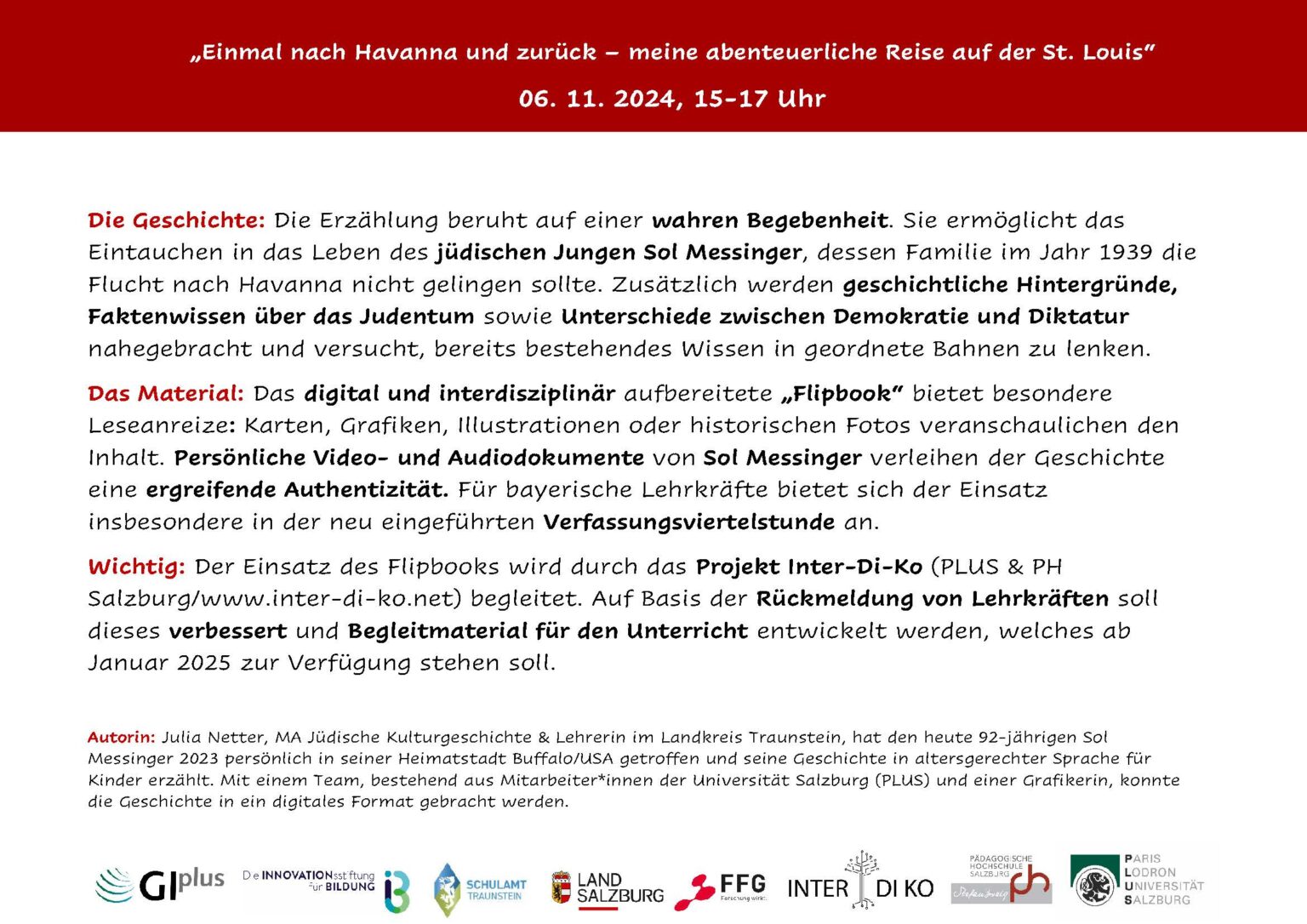 Projekt „Erinnerungslernen“ – InterDiKo